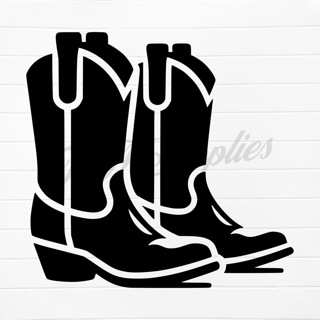 Cowboy Boots Svg Png, Cowboy Boots Svg Files, Cowboy Boots Png Western ...