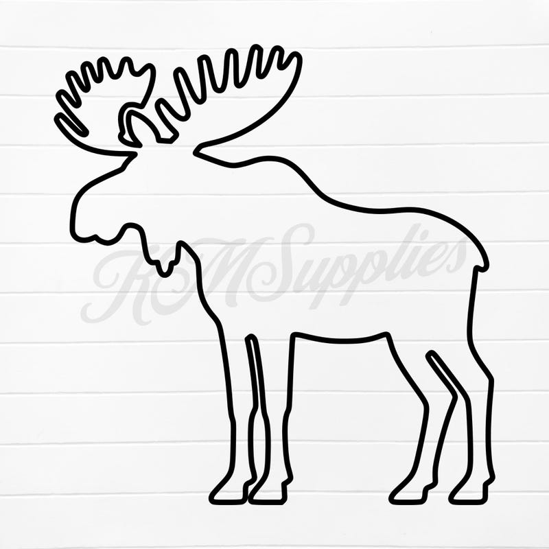 Moose Drawings - Etsy