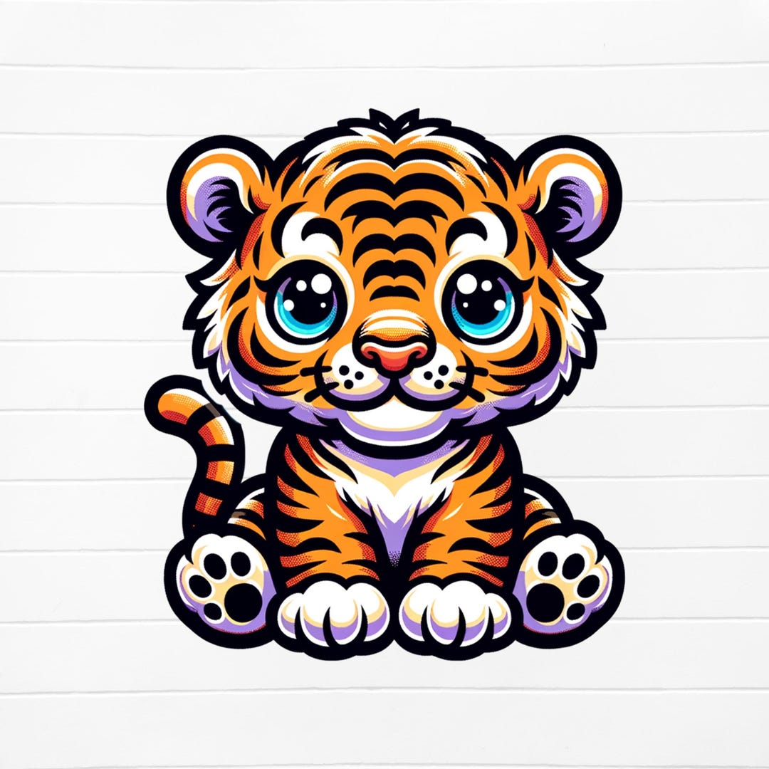 Cute Tiger Png, Cute Tiger Clipart, Baby Tiger Svg, Baby Tiger Png ...
