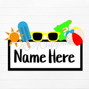 Summer Name Plate Png, Summer Name Tag Png, Summer Name Tags, Boy ...