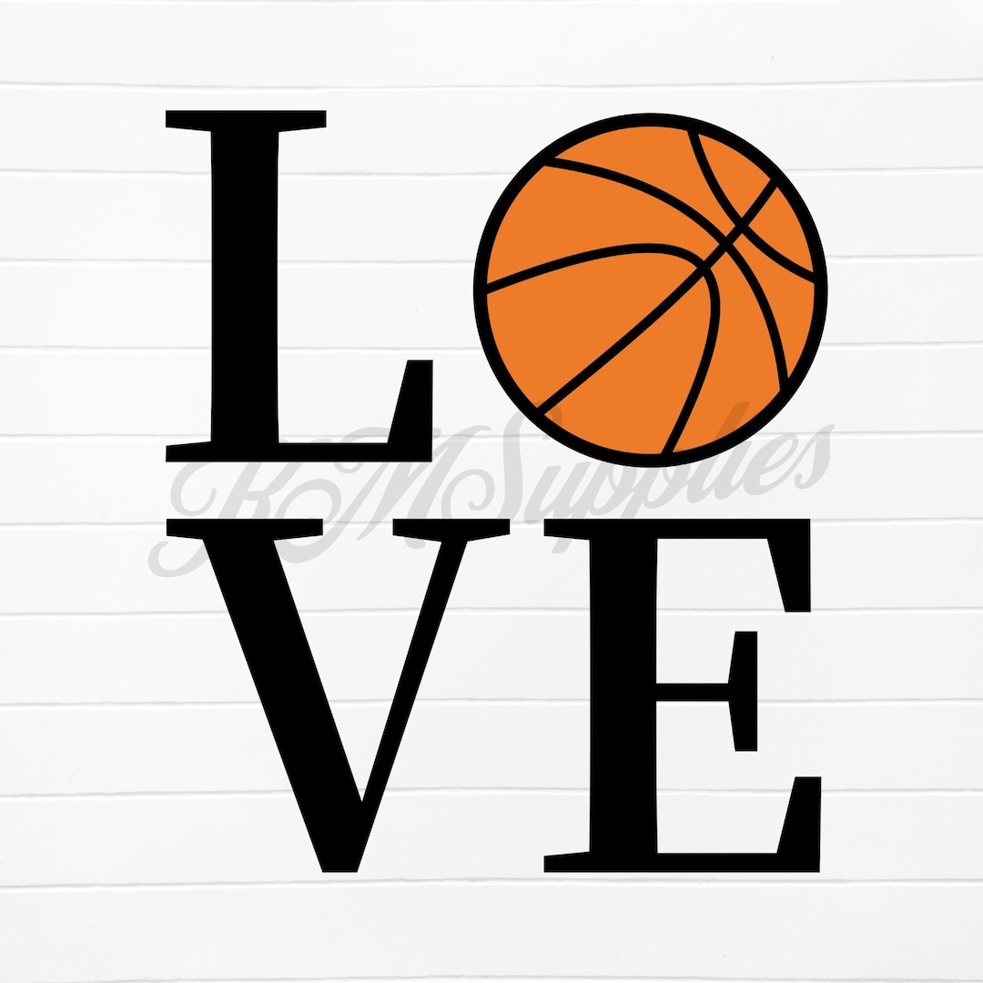 Love Basketball Svg, Love Basketball Png, Heart Basketball Svg, Heart ...