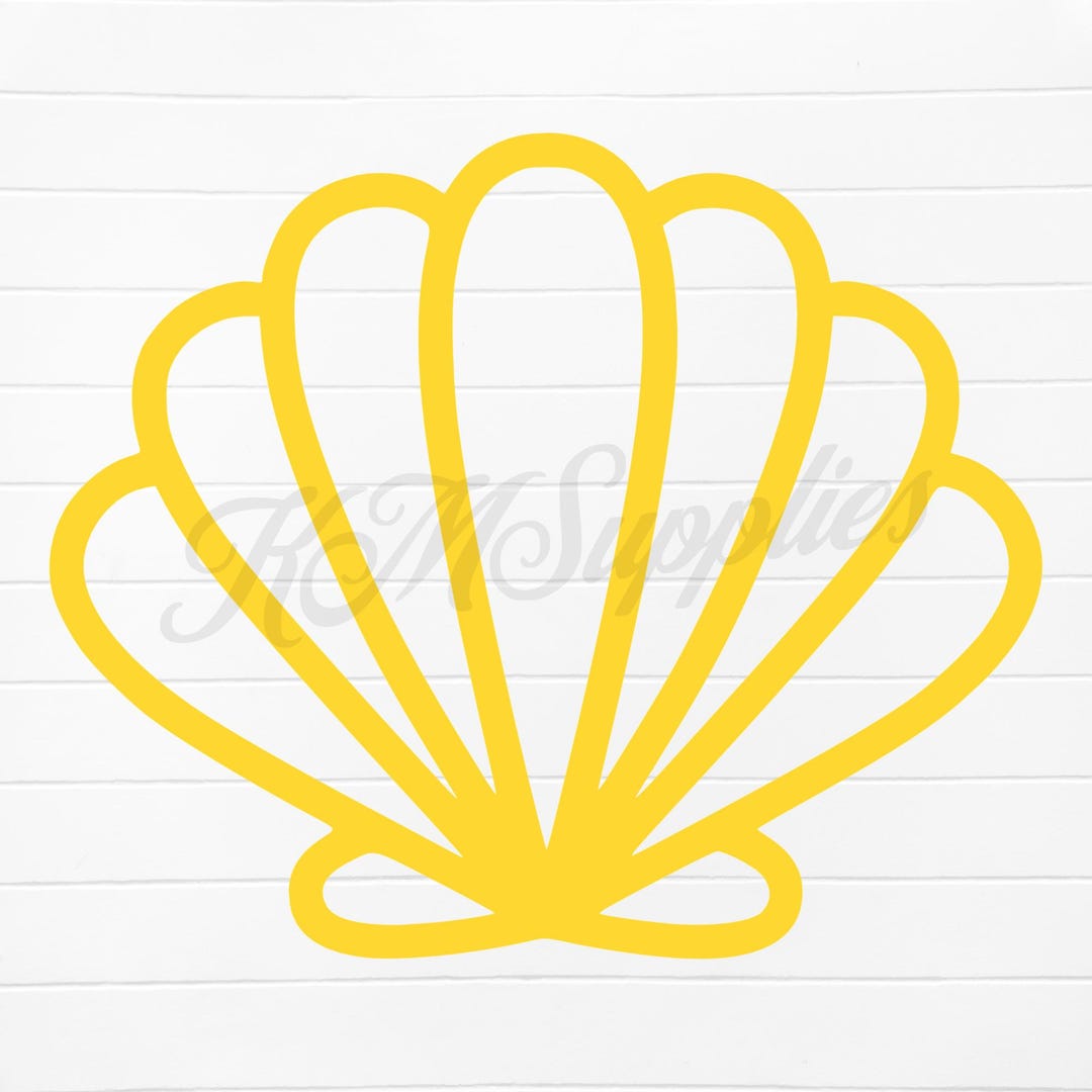 Seashell Outline Svg, Seashell Outline Clipart, Seashell Outline, Sea ...
