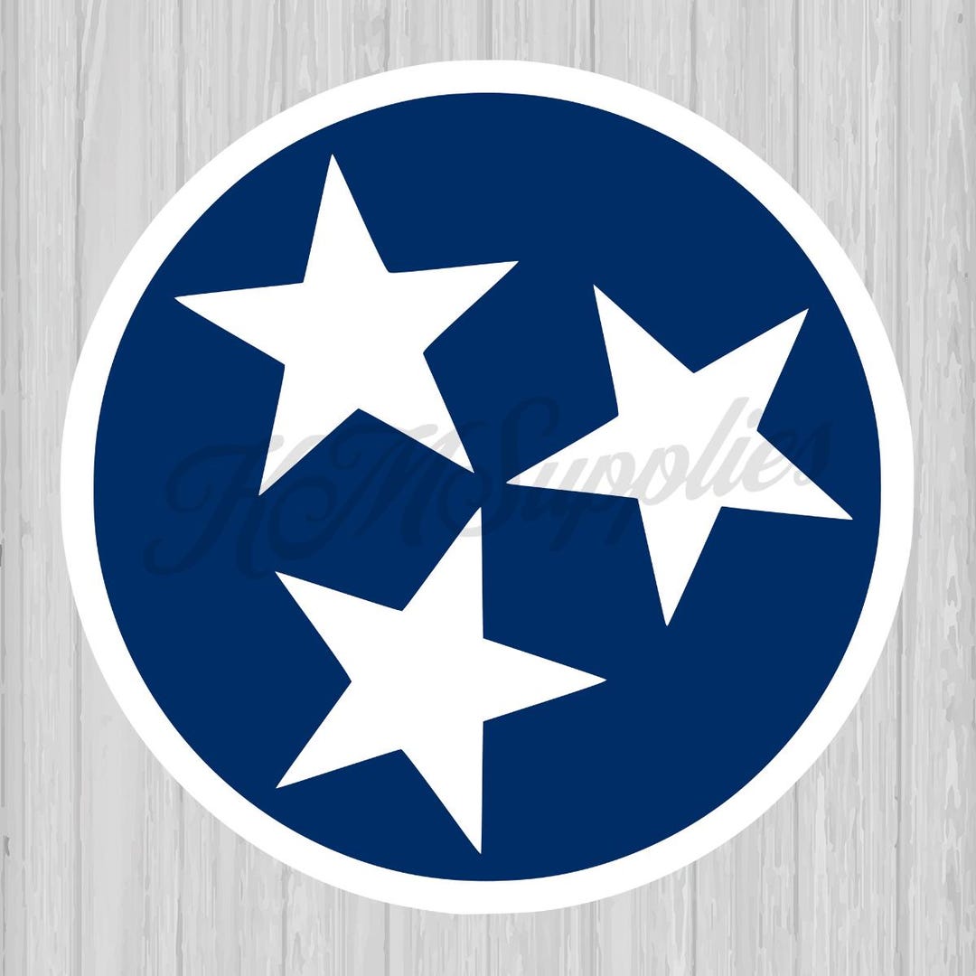 Tennessee Tri Star Svg, Tennessee Tri Star Png, Tri Star Svg, Tennessee ...