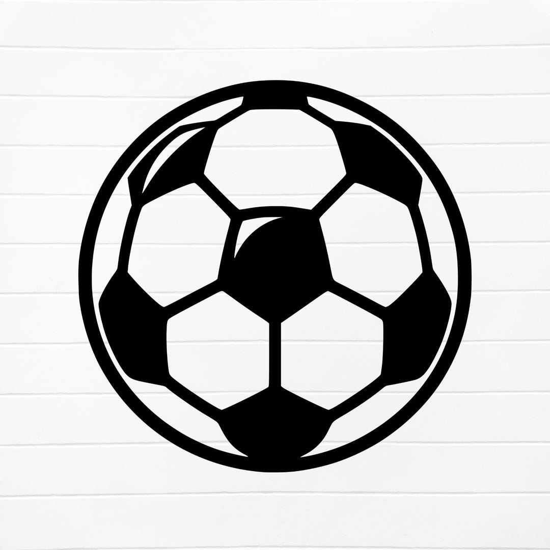 Soccer Ball Svg, Soccer Ball Svg Files, Soccer Ball Svg Black and White ...