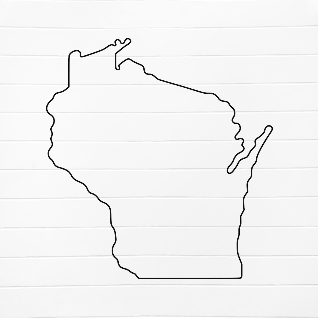 Wisconsin Svg, Wisconsin Outline Svg, State of Wisconsin Svg, Wisconsin ...
