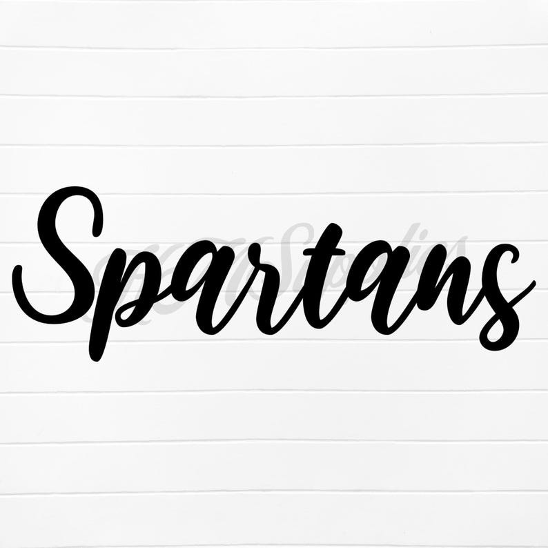 Spartans Typography Svg, Spartans Cheer Png, Spartans School Band Svg ...
