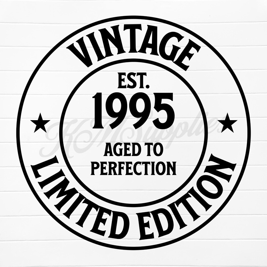 1995 Svg, 1995 Png, 1995 Clipart, 1995 Clip Art, Est 1995 Svg, Est 1995 ...
