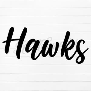 Hawks Cursive Png, Hawks Svg, Hawks Png, Hawks Png School Spirit, Hawks ...