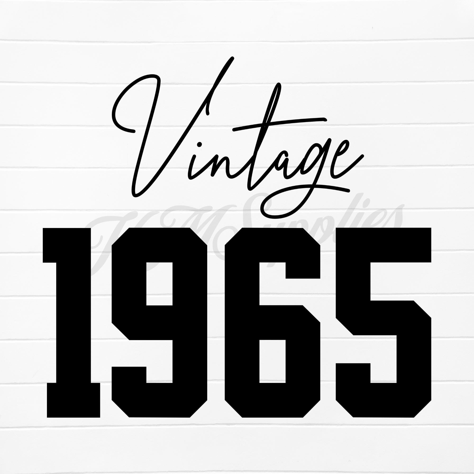 Vintage 1965, Vintage 1965 Svg, Vintage 1965 Png, 1965 Vintage, 1965 ...