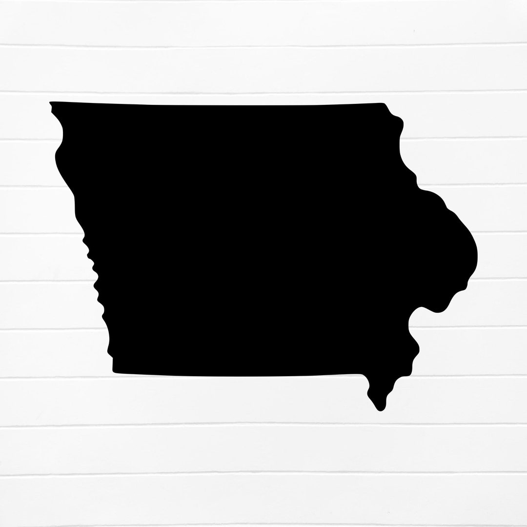 Iowa Outline, Iowa Outline Png, State of Iowa Svg Files, Iowa Svg, Iowa ...