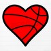 Basketball Heart Svg, Basketball Heart Png, Basketball Heart ...
