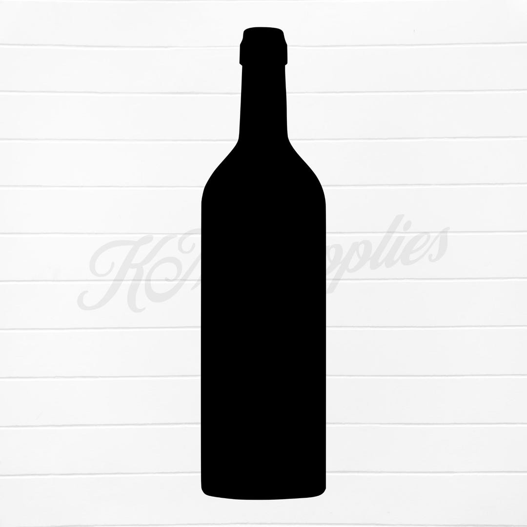 Wine Bottle Svg Files, Wine Bottle Png Svg, Wine Bottle Clipart, Wine ...