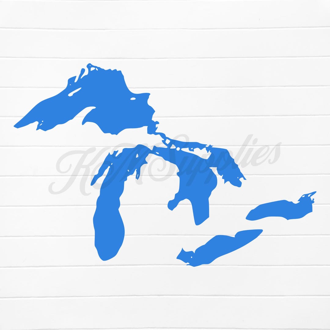 Great Lakes Svg Digital Designs, Great Lakes Svg File, Great Lakes Svg ...