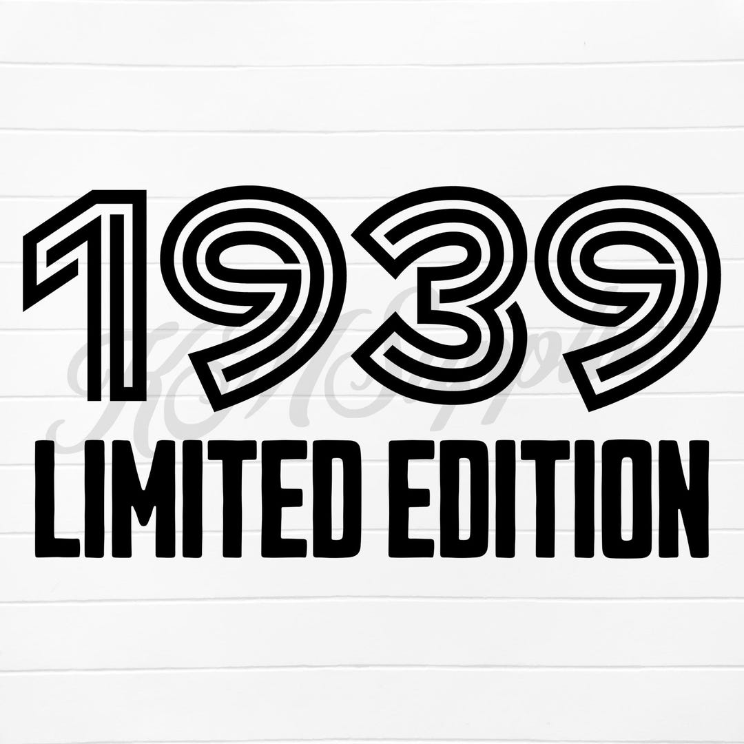 1939 Svg Png, 1939 Limited Edition Svg, 1939 Limited Edition Png, 1939 ...