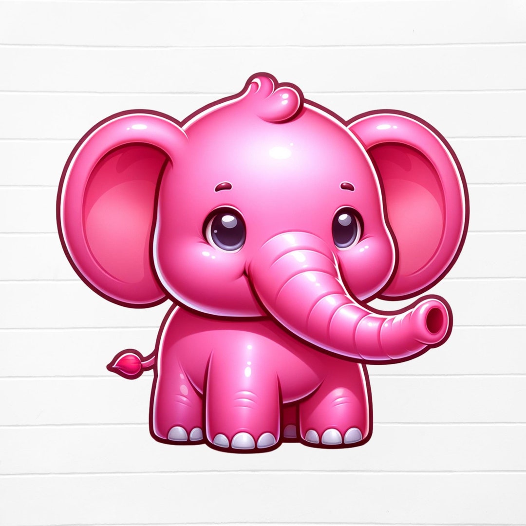 Pink Baby Elephant Png, Png Elephant Pink Design, Pink Elephant Png ...