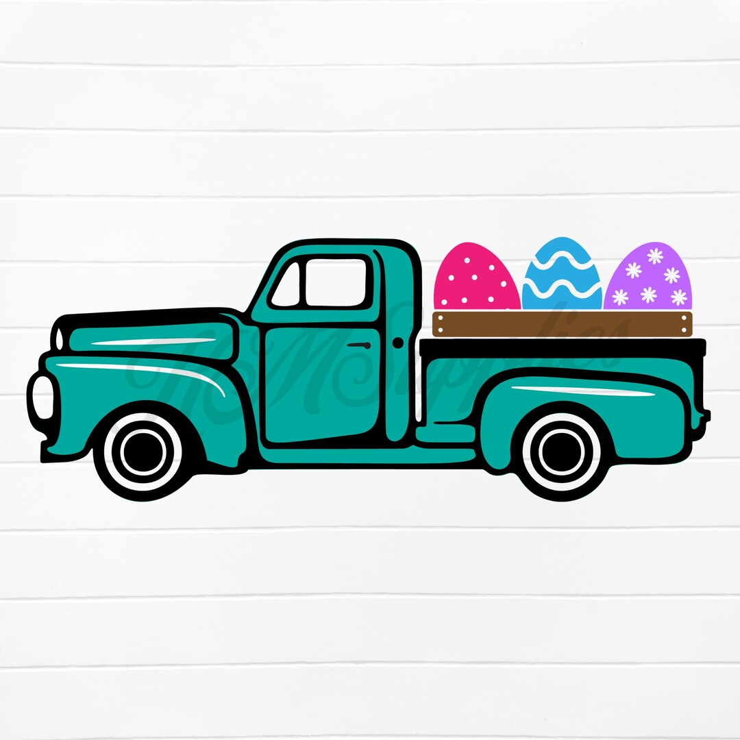 Easter Truck Svg, Easter Egg Truck Svg, Easter Truck Png, Easter Truck ...