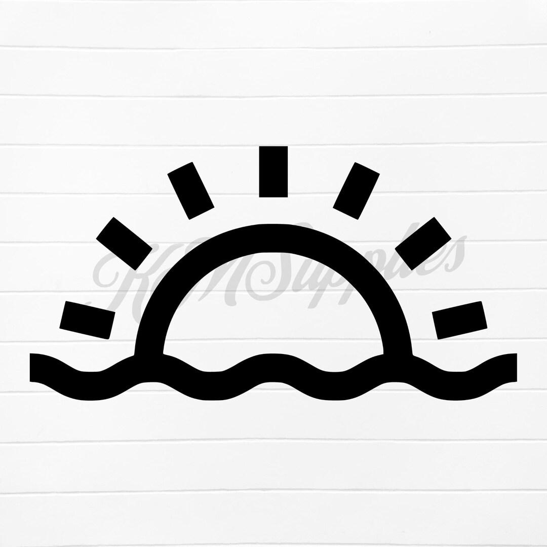 Sun Wave Svg, Sun Wave Png, Sunset Wave Svg, Sunset Wave Digital File ...
