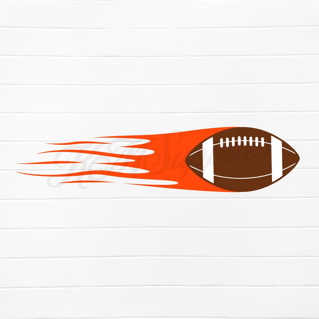 Football on Fire Png, Football Svg, Football Svg Templates, Football ...