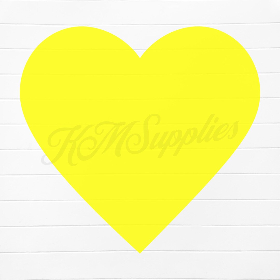 Yellow Heart Png, Yellow Heart Svg, Yellow Heart Clipart, Yellow Heart ...