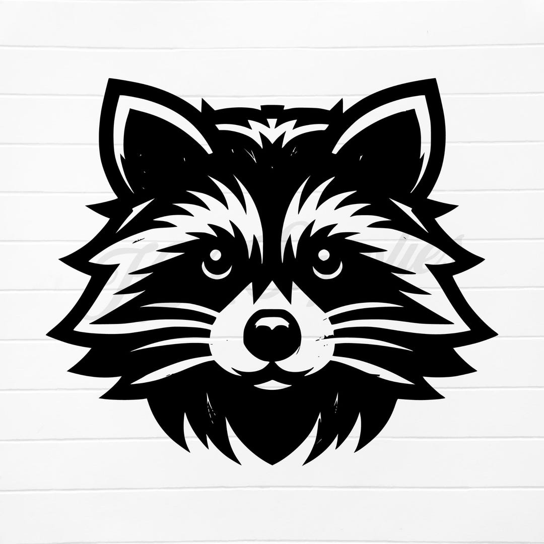 Raccoon Face Svg, Raccoon Face Clipart Png, Raccoon Silhouette Svg ...