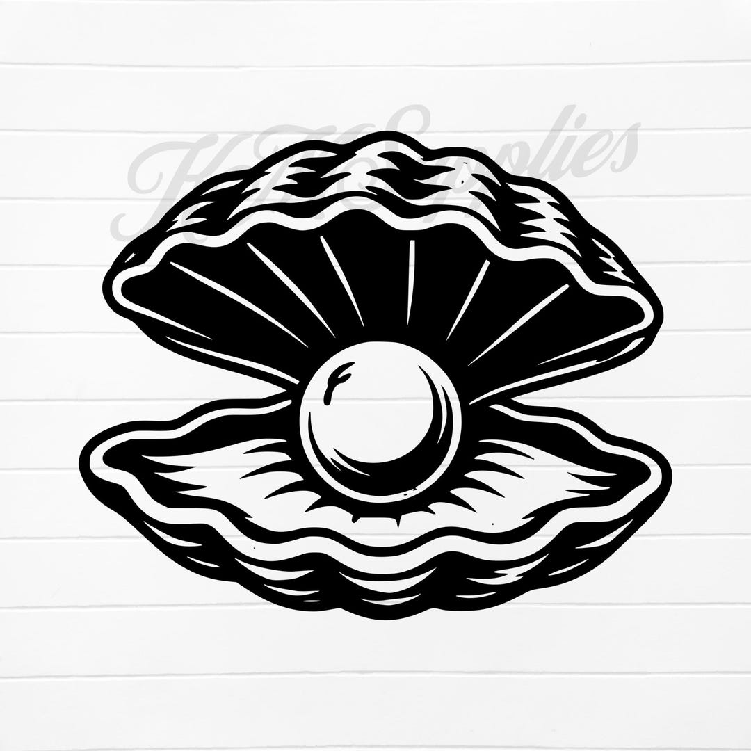 Oyster With Pearl Svg, Oyster Png, Oyster With Pearl Clipart, Oyster ...