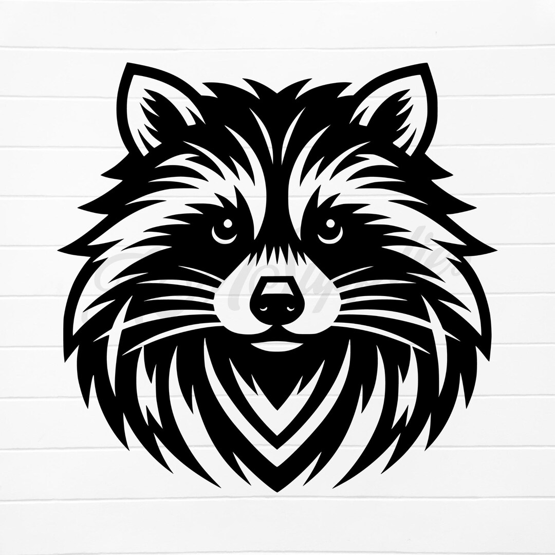 Raccoon Face Svg, Raccoon Face Clipart Png, Raccoon Silhouette Svg ...