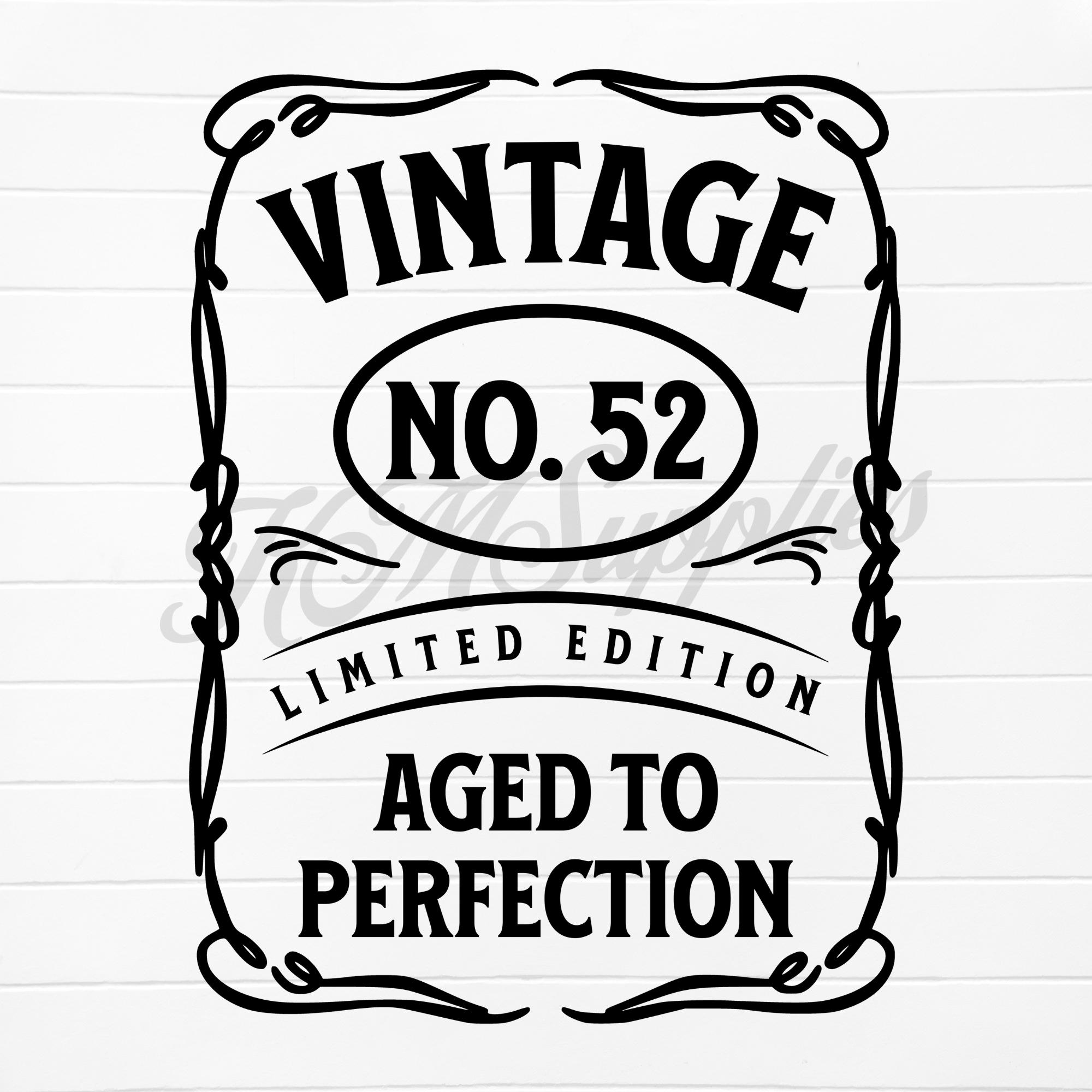 52nd Birthday Svg, 52nd Birthday Png, 52nd Birthday, 52nd Bday, 52 ...