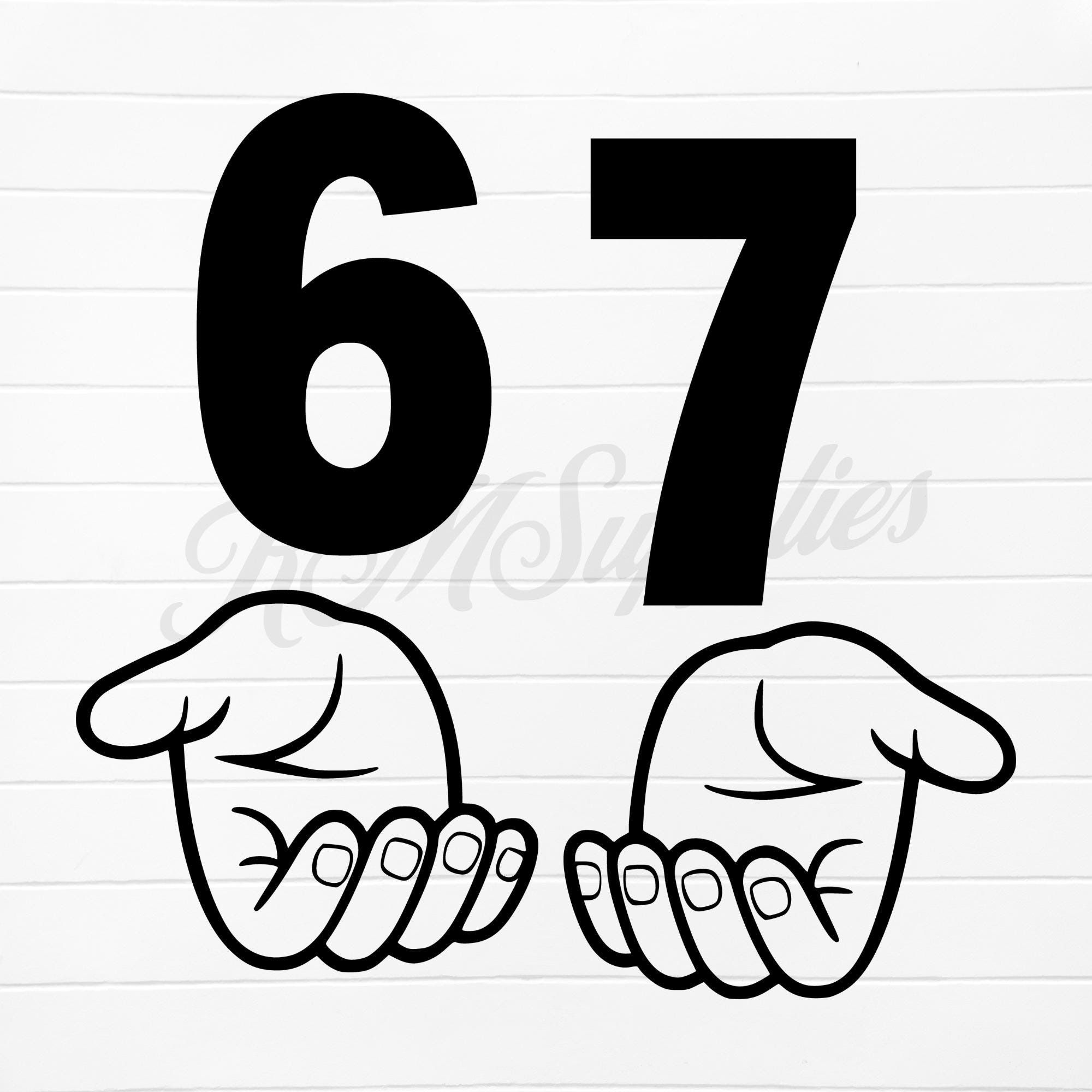 67 Hands Png Svg, 67 Hands Png, 67 Hands Svg Files, 67 Hands Digital ...
