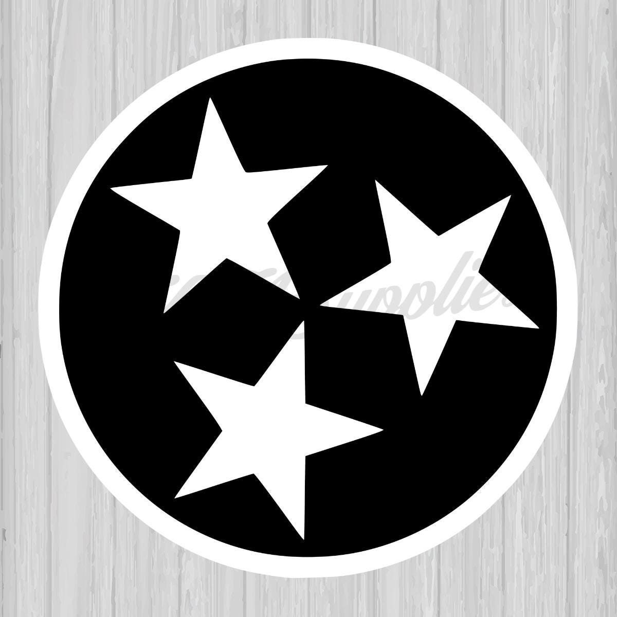 Tennessee Tri Star Svg, Tennessee Tri Star Png, Tennessee Flag Png ...