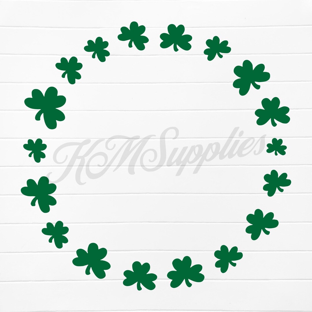 Clover Frame Png, Clover Frame Svg, Shamrock Frame Svg, Shamrock Frame ...