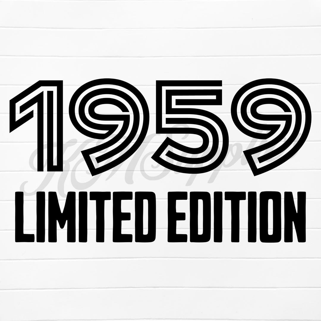 1959 Svg Png, 1959 Limited Edition Svg, 1959 Limited Edition Png, 1959 Limited Edition, Limited ...