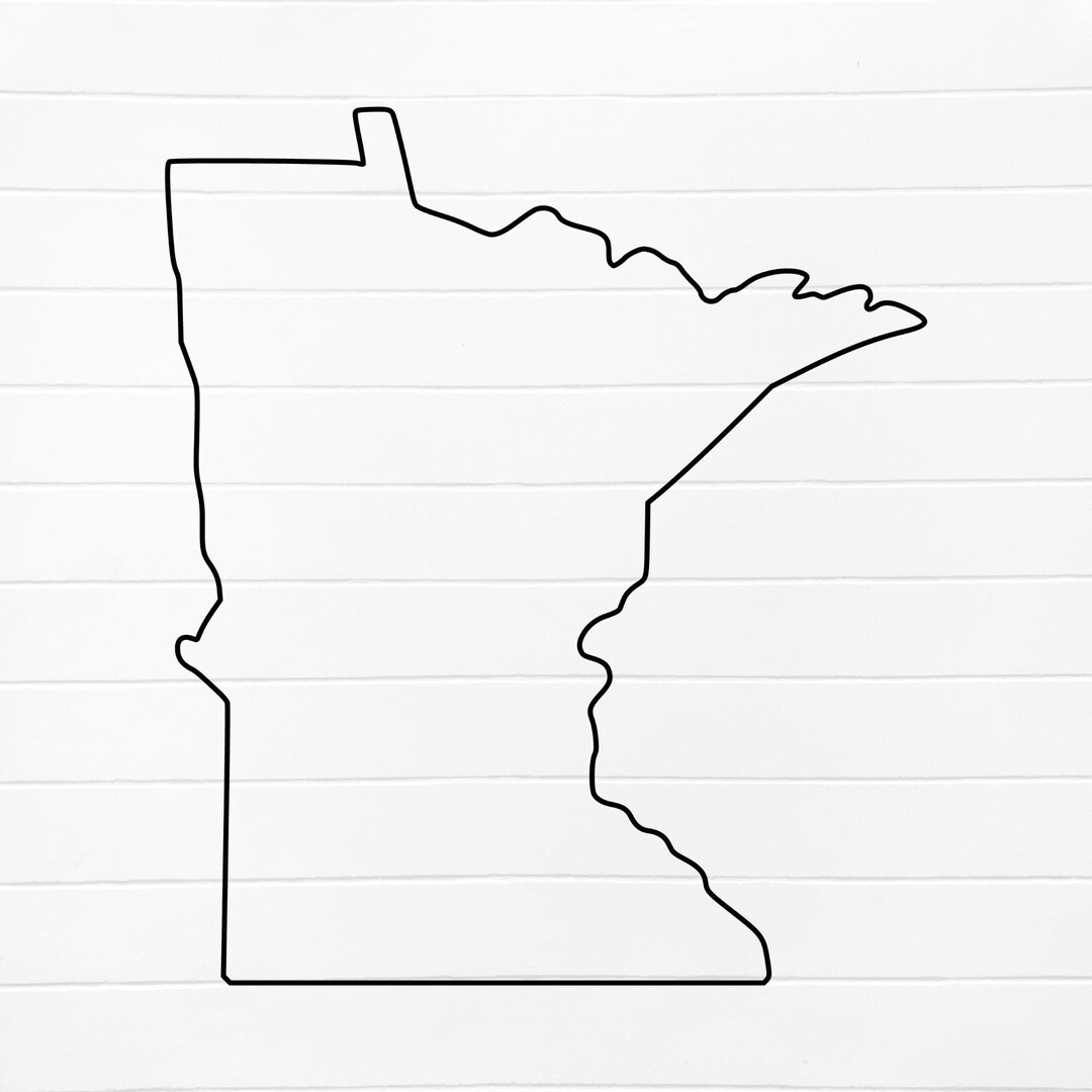 State of Minnesota Svg, Minnesota Silhouette, Minnesota Svg Files ...