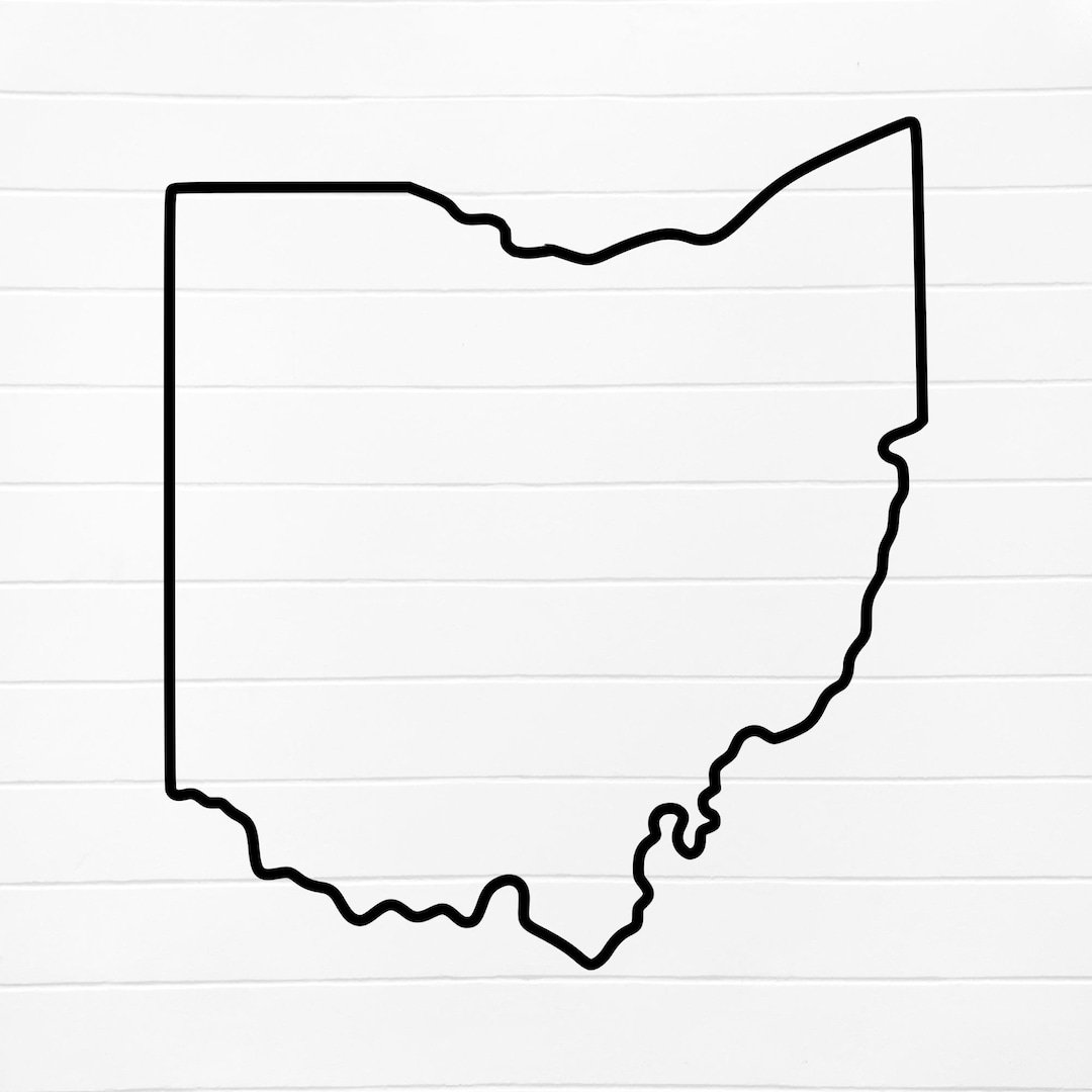 Ohio Outline Svg, Ohio Outline Png, Ohio Outline, State of Ohio Svg ...