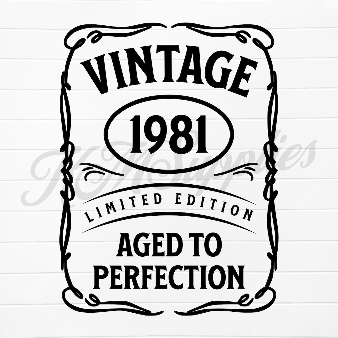 1981 Svg, 1981 Png, 1981 Clipart, 1981 Clip Art, Est 1981 Svg, Est 1981 Png, Born in 1981 Png ...