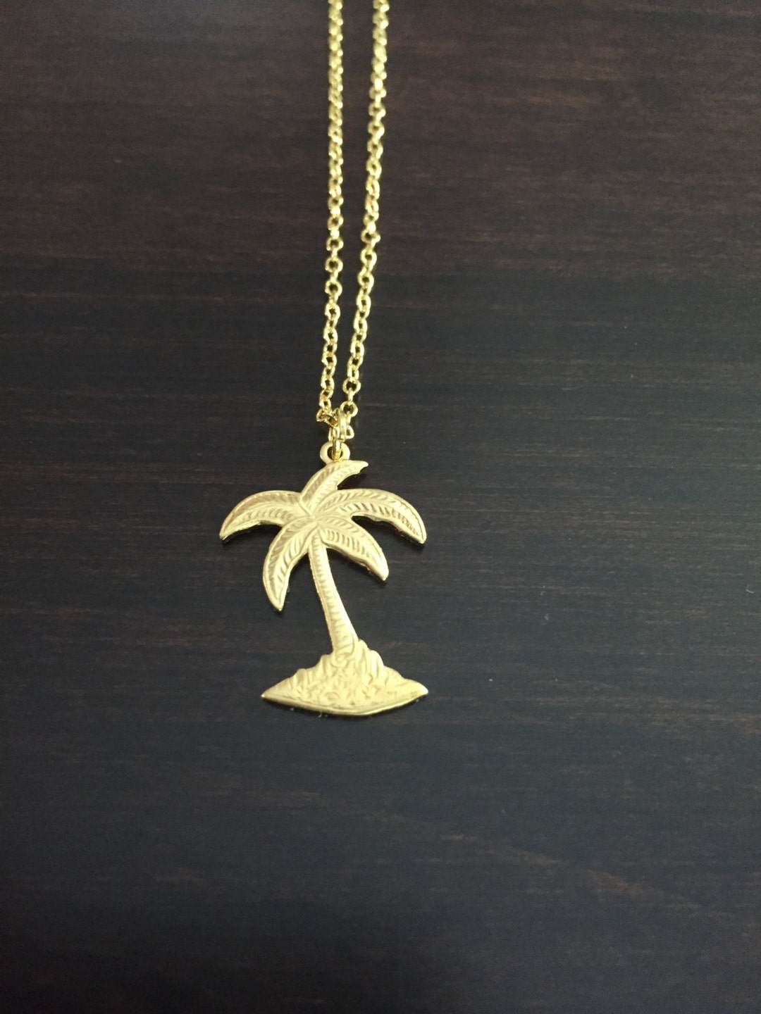 Gold Palm Tree Necklace Palm Tree Necklaces, Necklace Palm Tree, Palm ...
