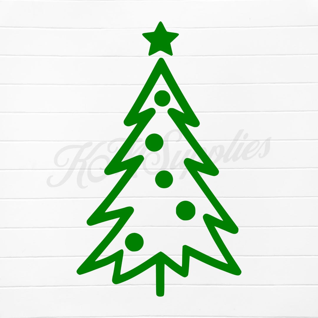 Green Christmas Tree Svg, Green Christmas Tree Png, Green Christmas ...