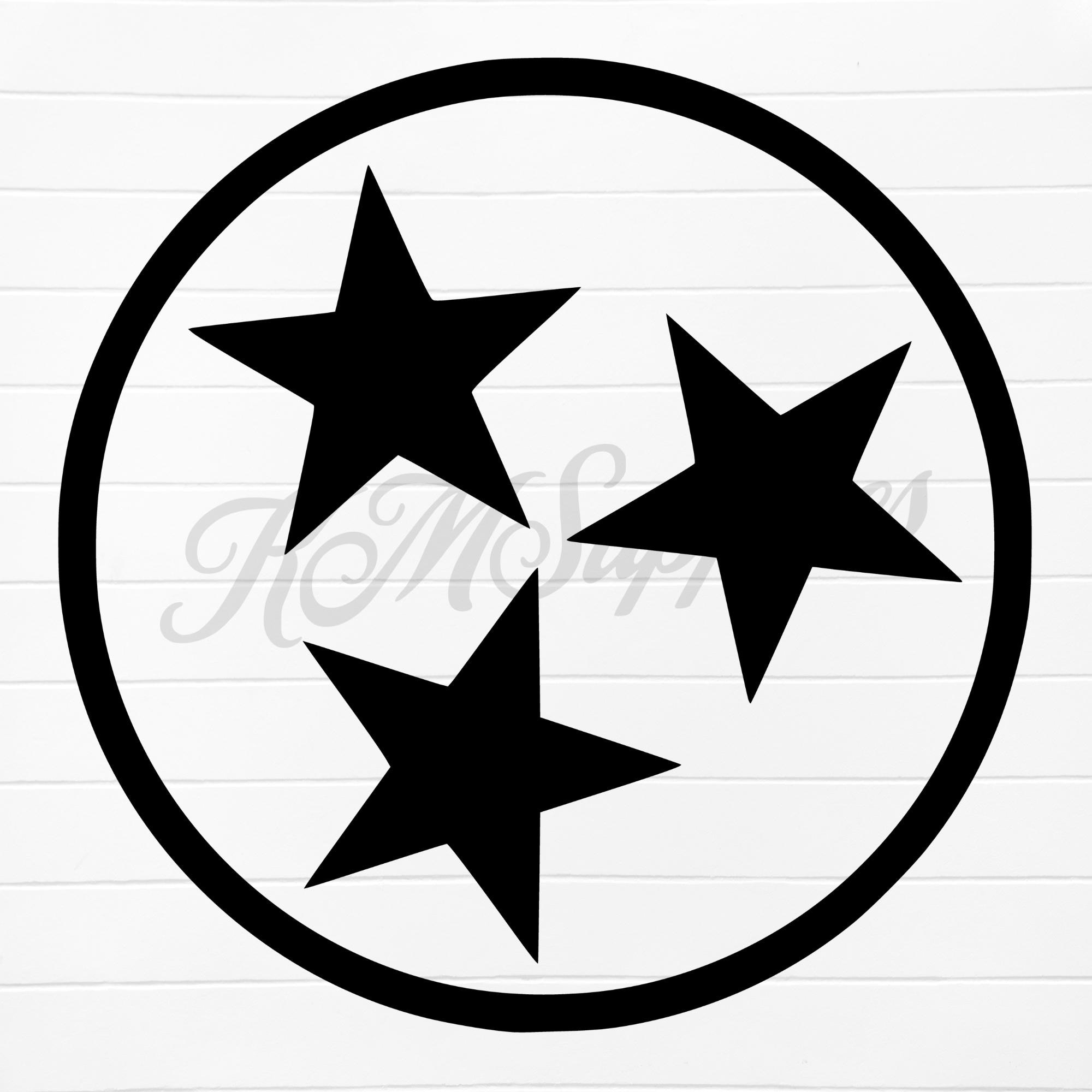 Tennessee Tri Star Svg, Tennessee Tri Star Png, Tennessee Flag Png ...