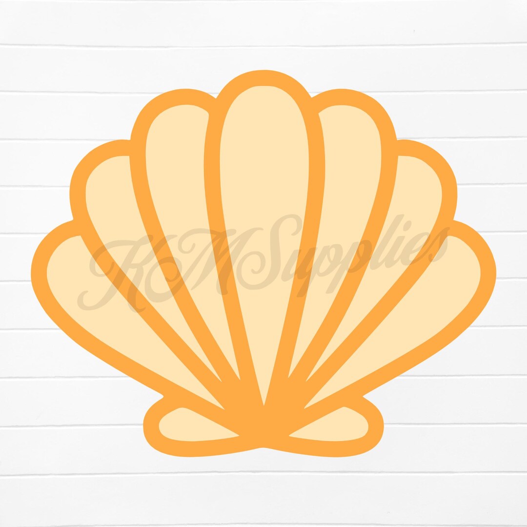 Seashell Svg, Seashell Png, Seashell Outline Svg, Seashell Outline ...