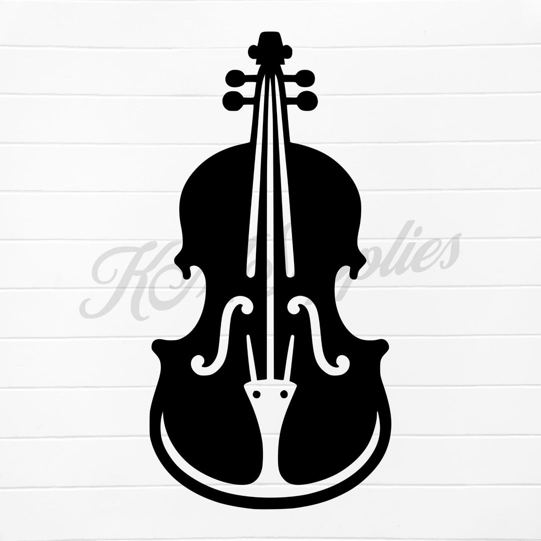 Silhouette Music Violin Svg, Violin Svg File, Violin Png, Violin ...