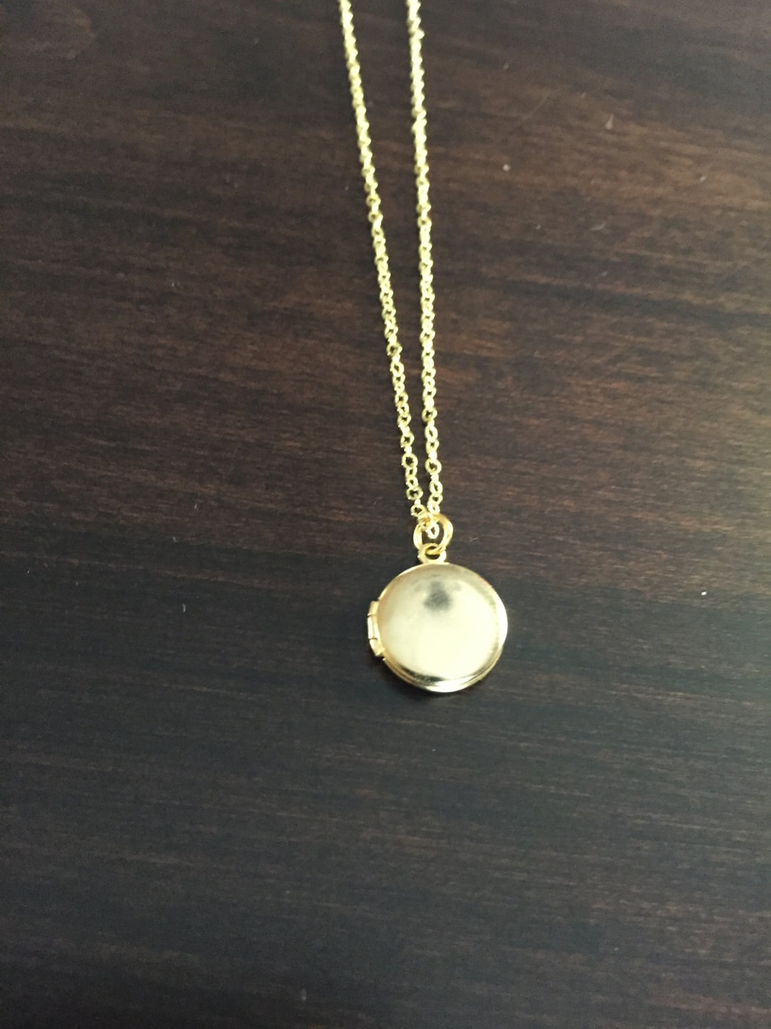 Gold Locket, Small Locket, Round Locket, Vintage Locket, Vintage Gold ...