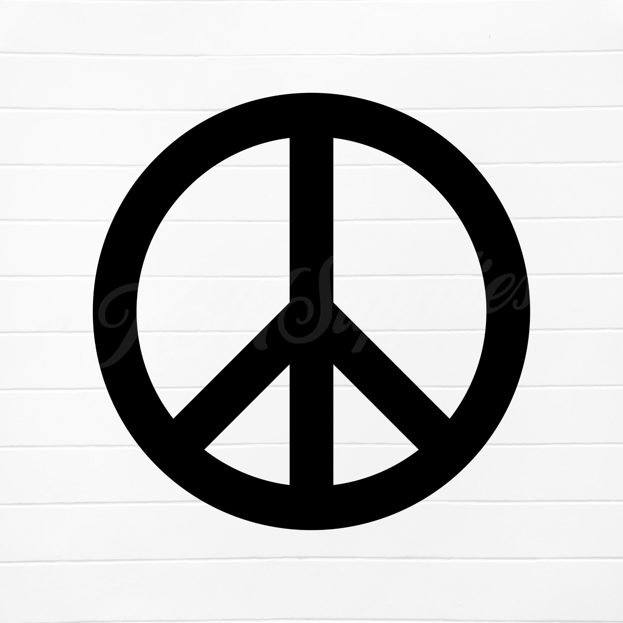 Peace Sign Svg, Peace Sign Svg File, Peace Sign Png, Peace Sign Vector ...