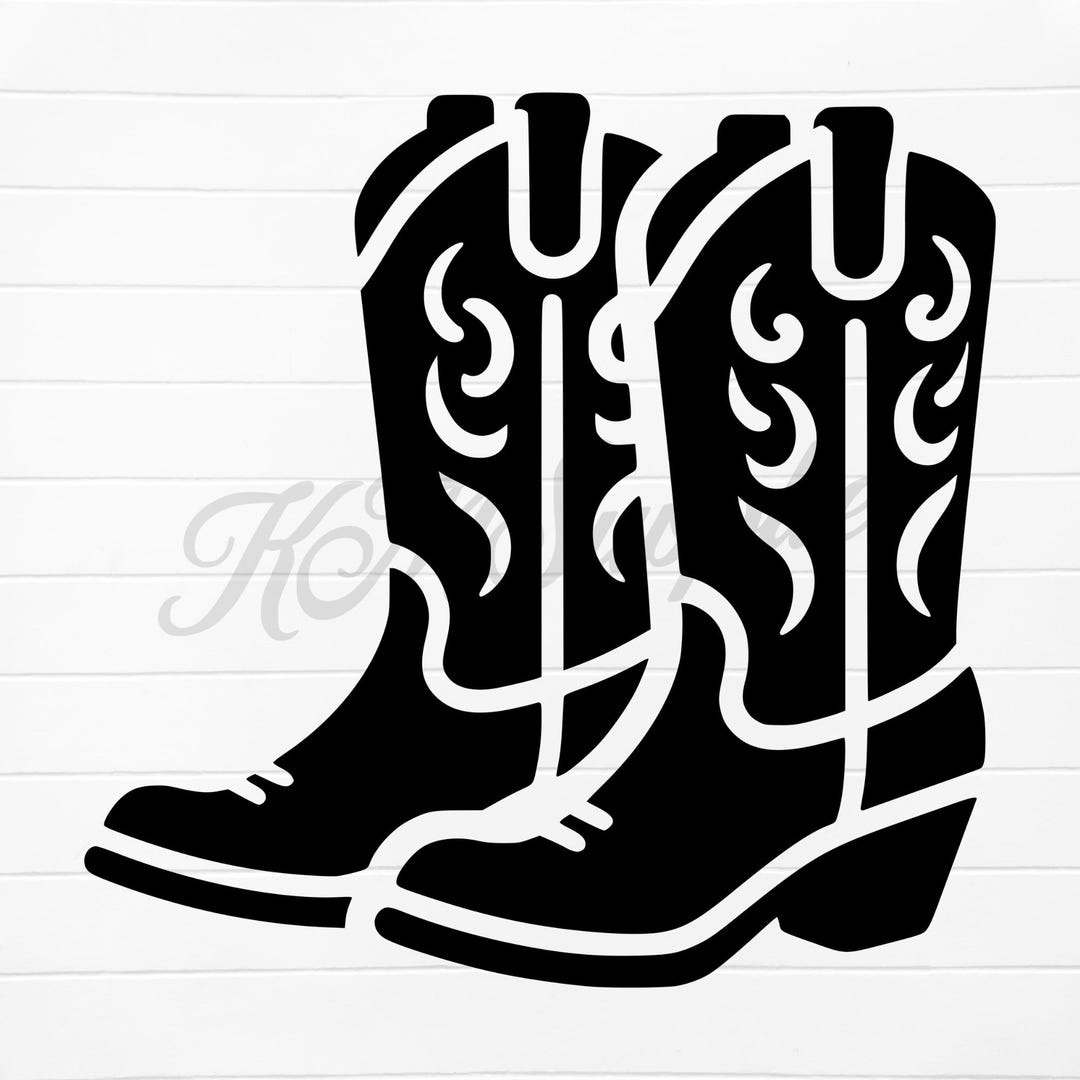 Cowboy Boots Svg Png, Black Cowboy Boots Png, Cowboy Boots Png Western ...