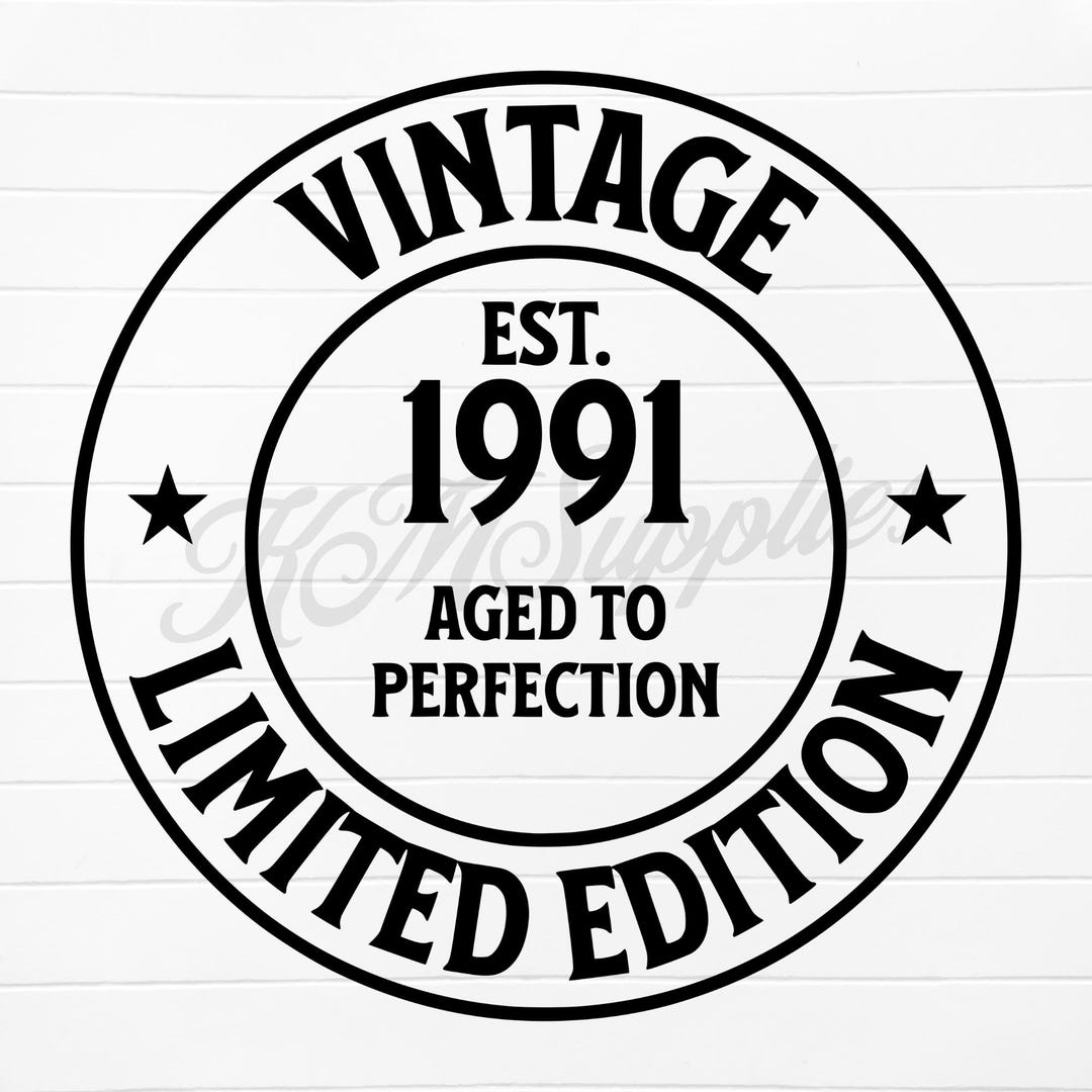 1991 Svg, 1991 Png, 1991 Clipart, 1991 Clip Art, Est 1991 Svg, Est 1991 ...