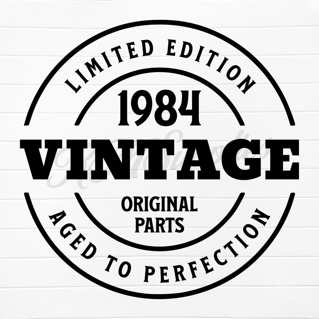 1984 Svg, 1984 Png, 1984 Clipart, 1984 Clip Art, Est 1984 Svg, Est 1984 ...