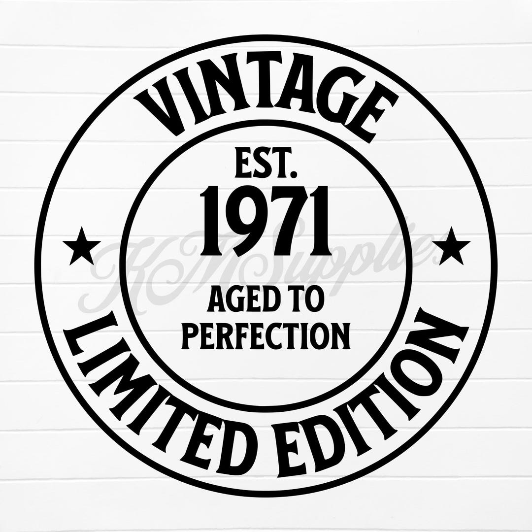 1971 Svg, 1971 Png, 1971 Clipart, 1971 Clip Art, Est 1971 Svg, Est 1971 ...
