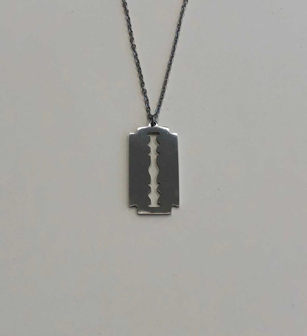 Razor Necklace, Razor Blade Necklace, Razor Blade, Razor, Razorblade ...
