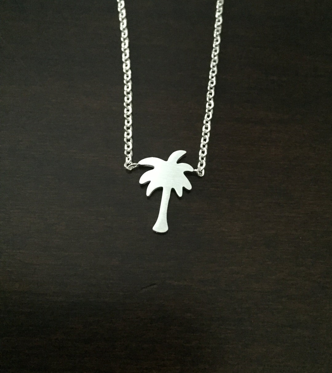 Palm Tree Necklace, Palm Tree Pendant, Palm Tree Jewelry, Palm Tree ...