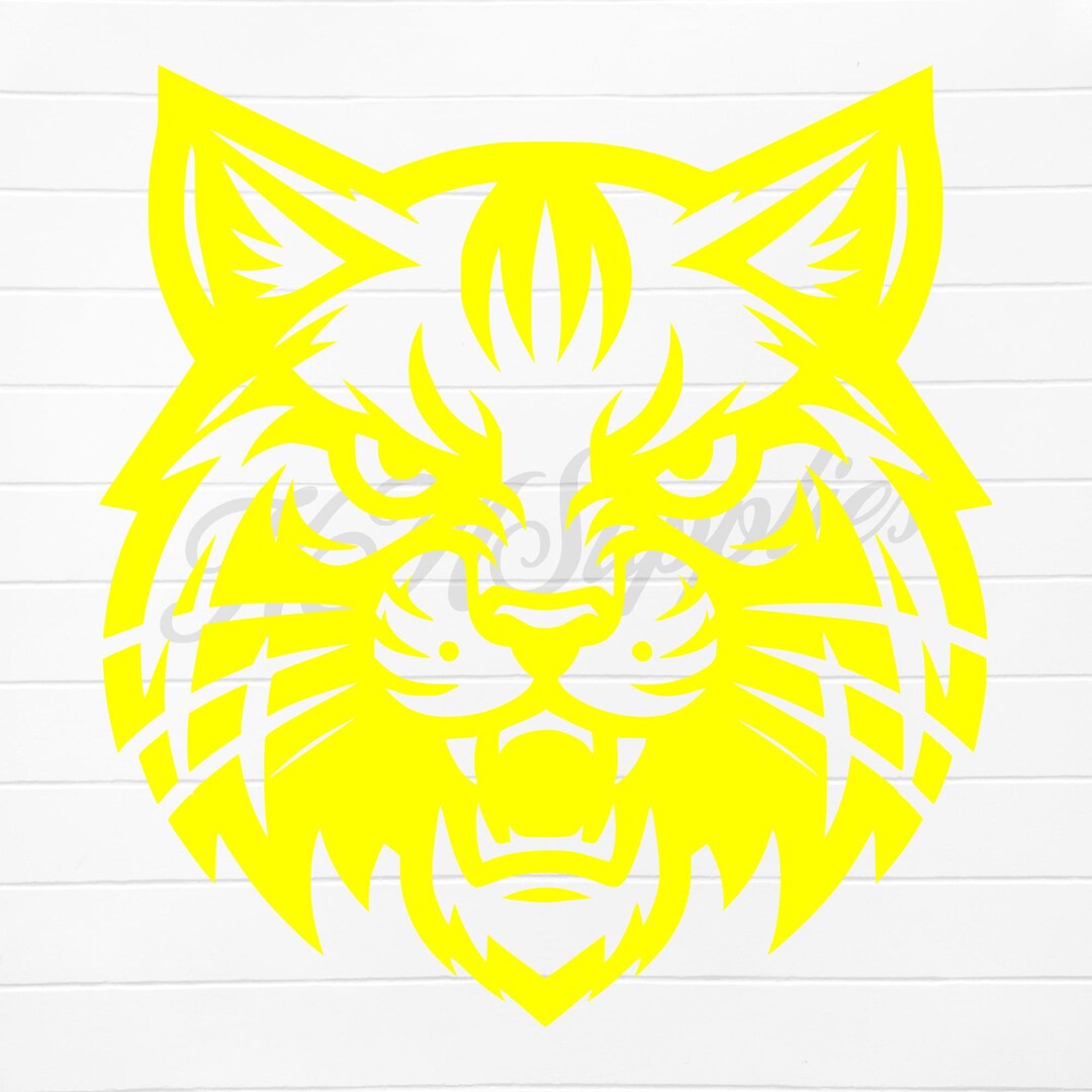 Yellow Wildcats Png, Wildcat Svg Yellow, Wildcats Yellow, Wildcat ...
