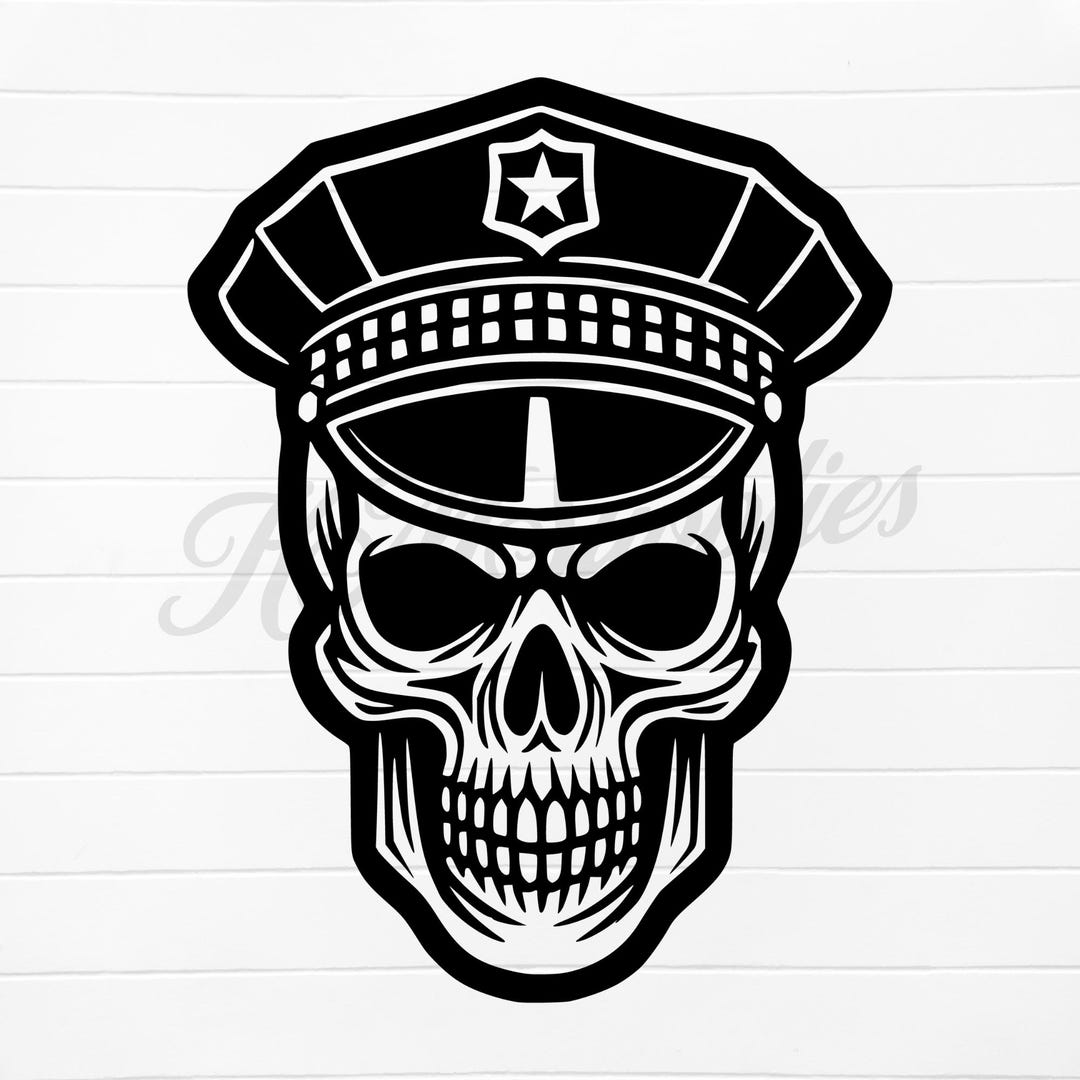 Police Skull Svg, Skull Png Svg, Skull Svg Designs, Skull Png Files ...