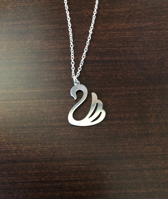 swan swan necklace swan gift swan pendant swan jewelry swan charm silver swan silver swan necklace silver swan charm swans pendant